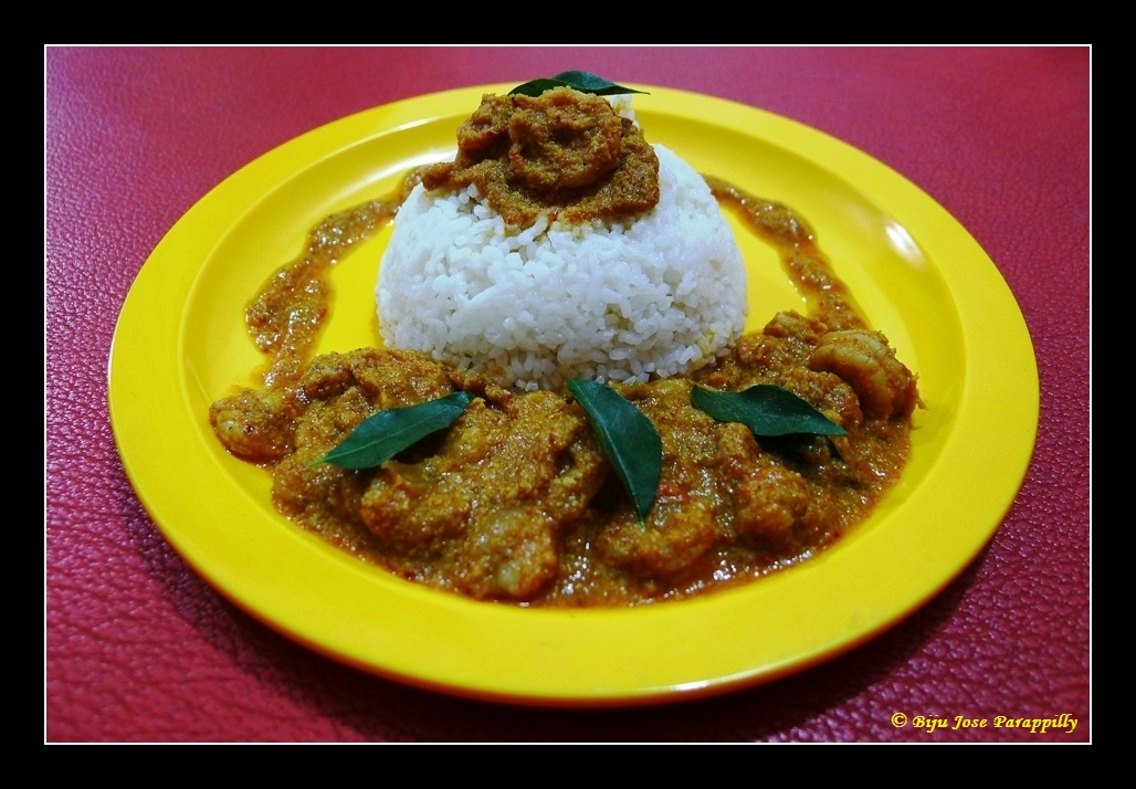 Our experiments with the Kitchen: Prawns Gassi