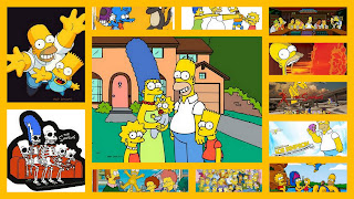 The yellow club: Collage de los simpsons