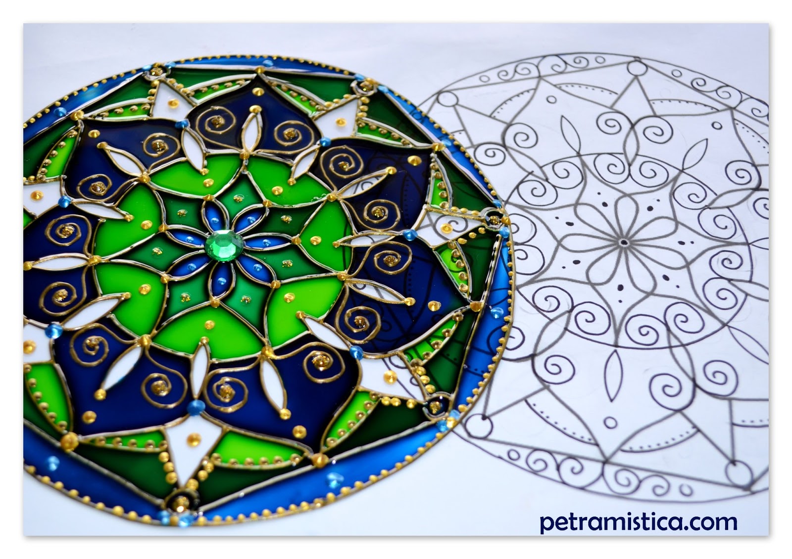 Petra Mística - ColorindoSeuAstral: Mandala Base numérica 7