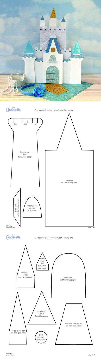 Eu Amo Artesanato: Castelo com molde