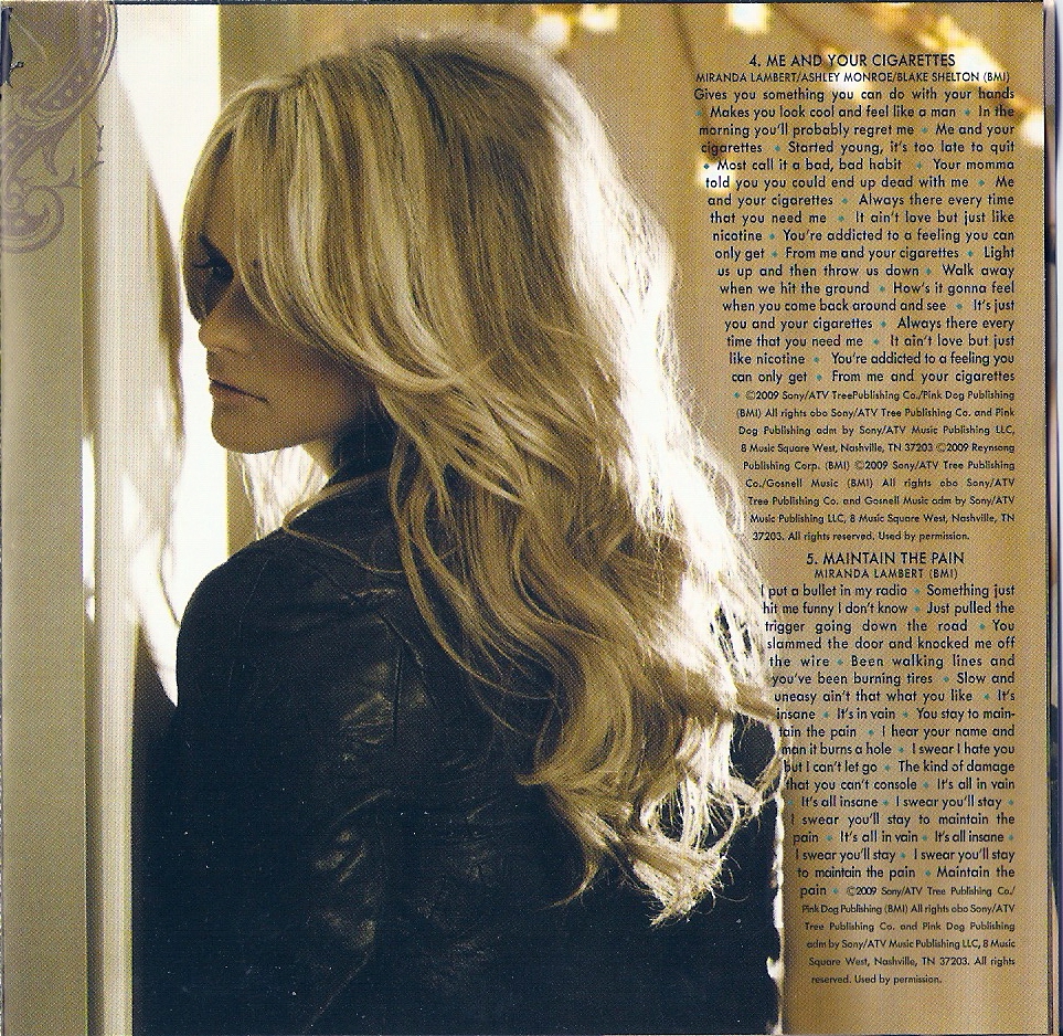 Encarte: Miranda Lambert - Revolution - Encartes Pop