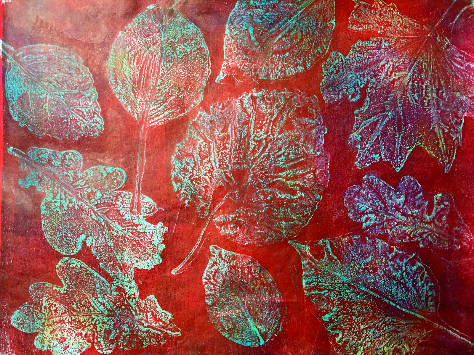 Printing with Gelli Arts®: Gelli Arts® - Printing with Leaves - 3 Ways