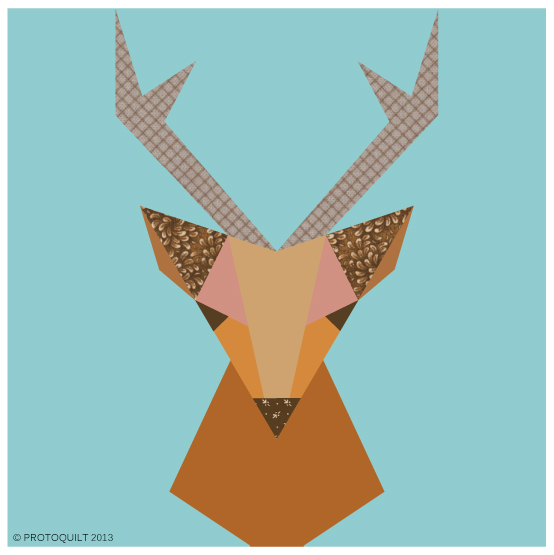 New Addition: Deer Head Pattern | ProtoQuilt