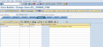 SAP TECH: Global Class : Passing parameters ( Parameter and Internal ...
