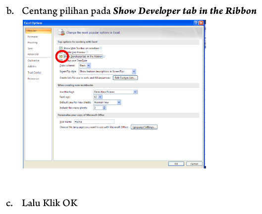 Cara Setting Enable Macro di Ms.Excel 2007 dan Cara menggunakan VBA dan Macro Dasar dengan ...
