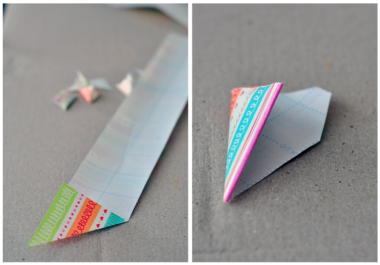 The Cheese Thief: How to Make a Puffy Origami Heart Garland