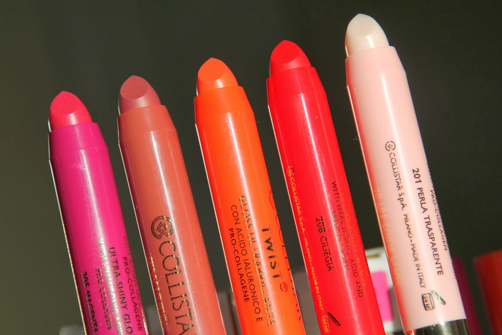 Crystal's Reviews: Collistar Twist Ultra Shiny Gloss collection