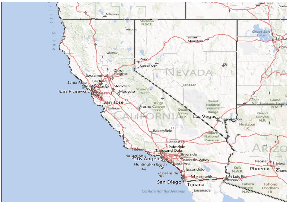 Maps: Map of California