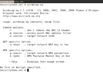 SecurityTube.net Hack of the Day: Converting Airdecap-NG into a Word ...