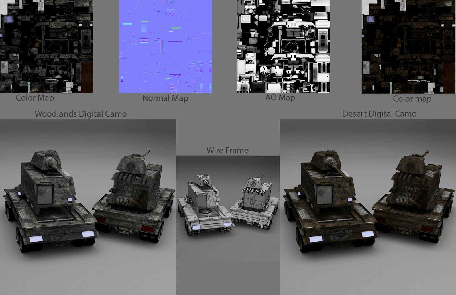 Here is the final piece with a break down of all the maps used. Below ...
