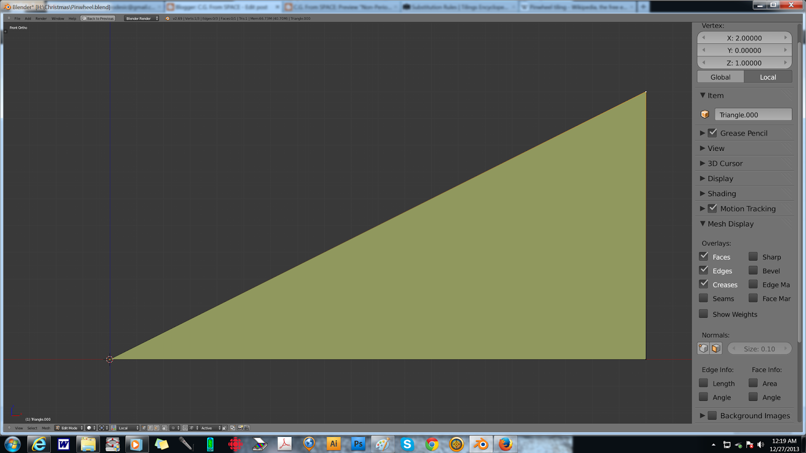 C.G. From SPACE: Non-Periodic Tiling in Blender, Chapter 2