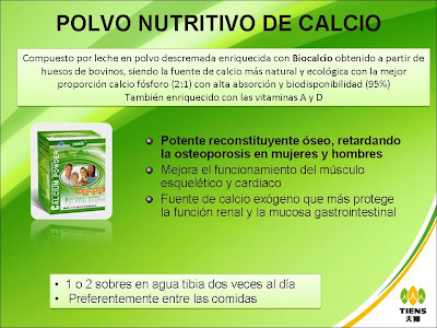 CASA TIENS PRODUCTOS: Polvo Nutritivo de Calcio A01(Normal) A02(Ligh ...