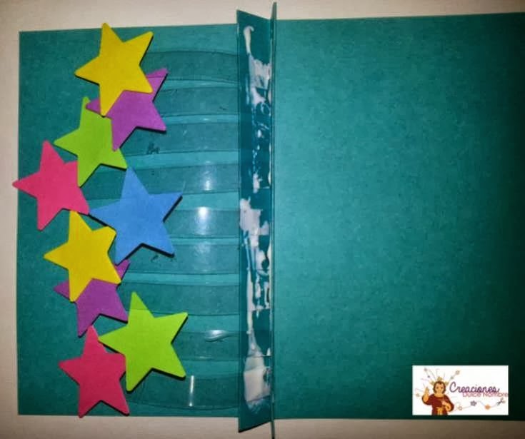 Amigos de Recortes: TUTORIAL TARJETA ESTRELLAS POP-UP