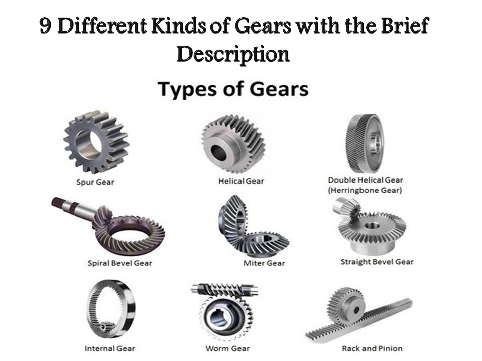 9 Different Kinds of Gears with the Brief Description