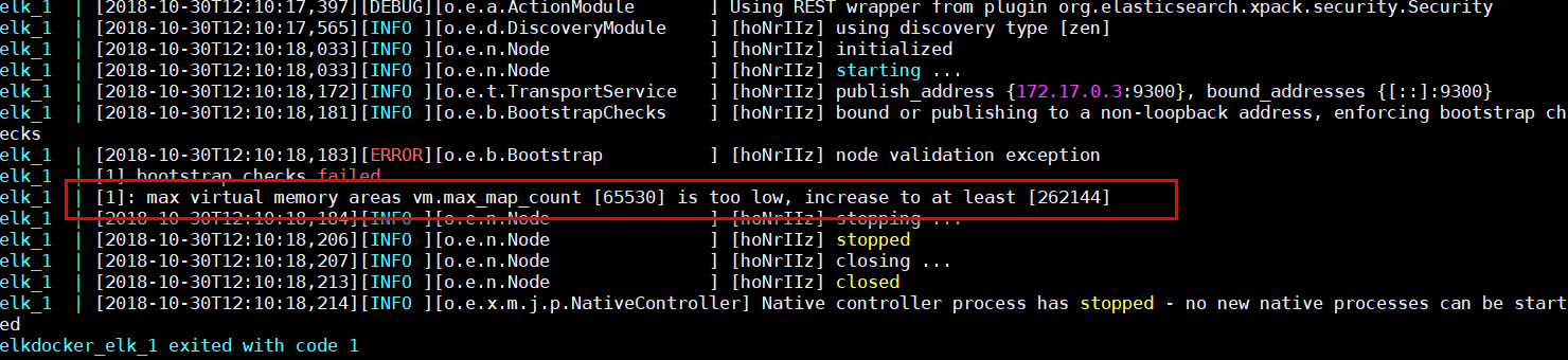 Max Virtual Memory Areas Vm Max Map Count [65530] Is Too Low Increase To At Least [262144]