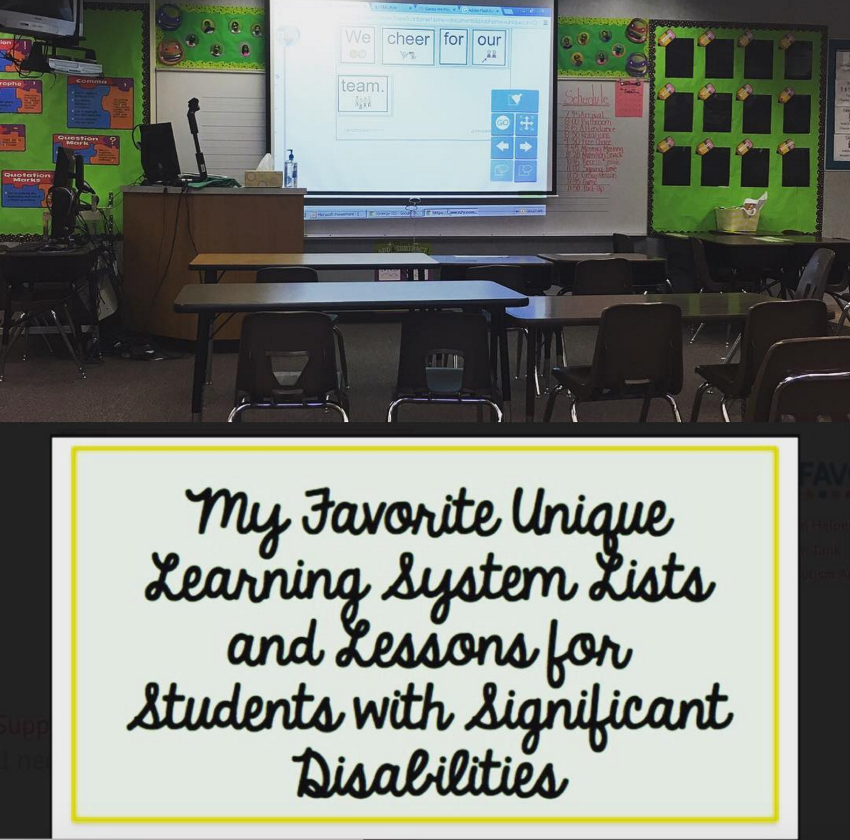 My Favorite Unique Learning Systems Lists and Lessons for Students with ...