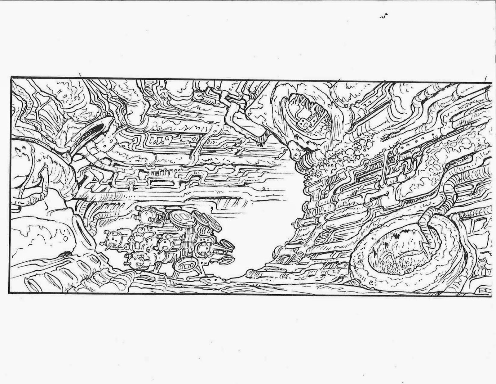 Ricardo Delgado's blog: Matrix storyboard-ship sits in the tunnel