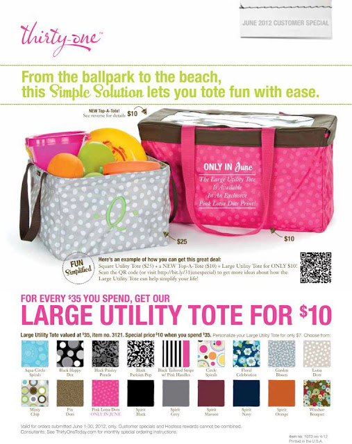 Thirty-One Giveway!! Utility Tote | Simple.Beautiful.Life.