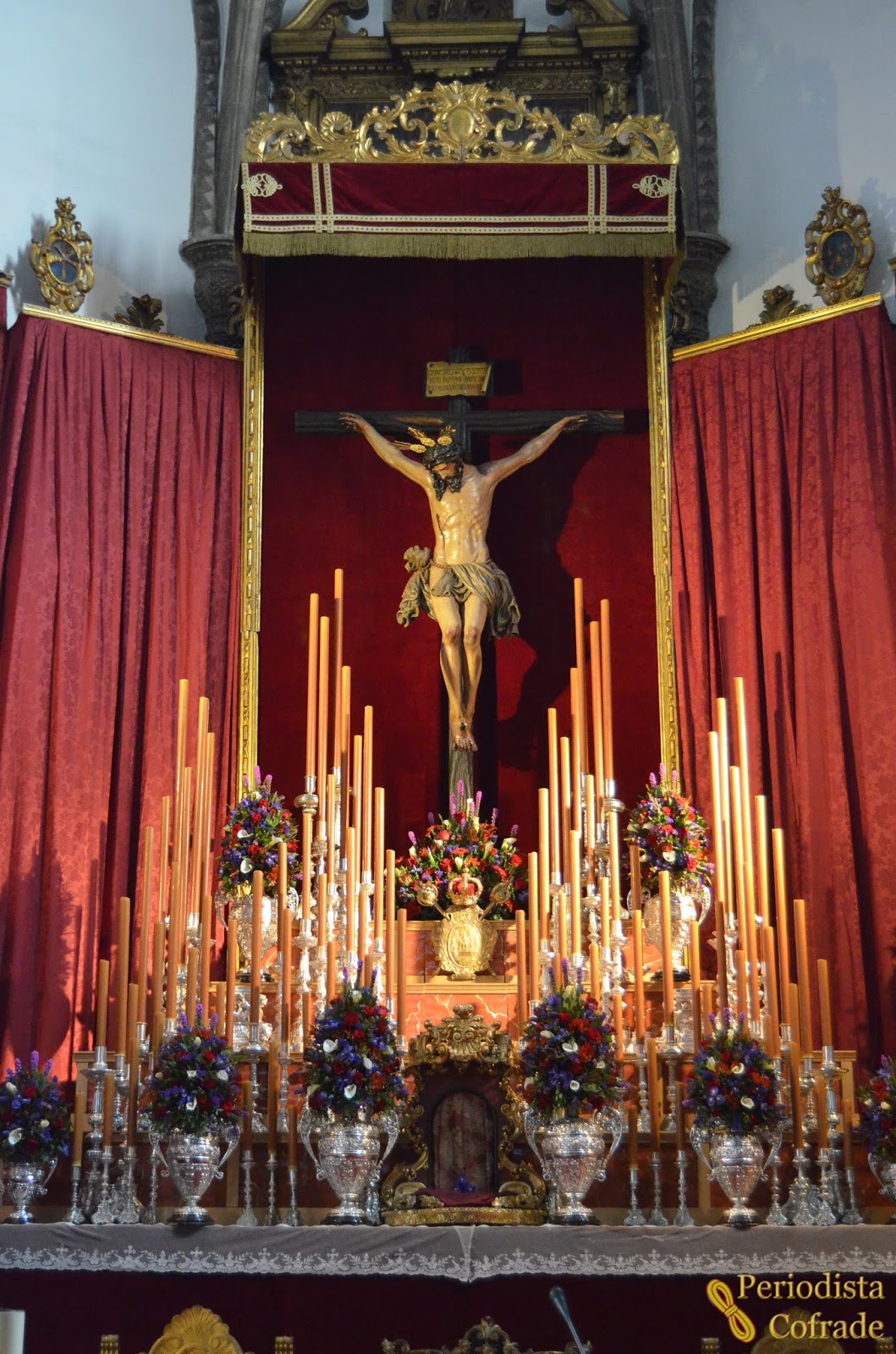 Periodista Cofrade: EL ALTAR DE QUINARIO DEL CRISTO DE LA BUENA MUERTE ...