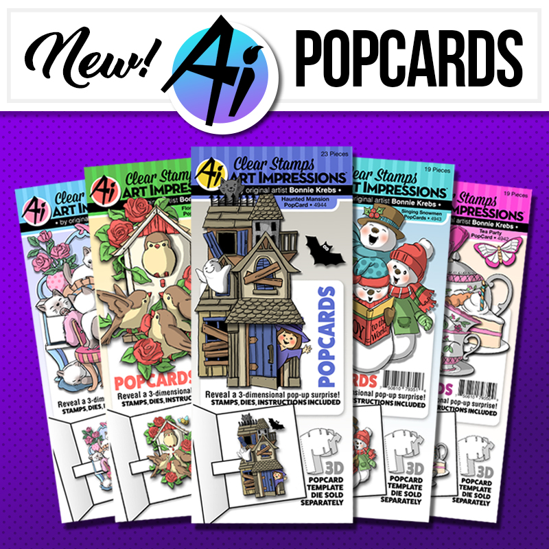 Art Impressions Blog: 5 NEW PopCards! PLUS, Challenge 220 Third Dimension!