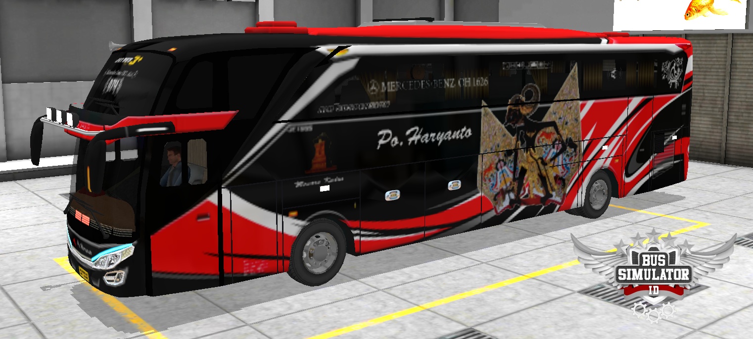 Livery Bus Haryanto Red Style Jb3 Shd By Ali Reynand | MobiLegend Ace
