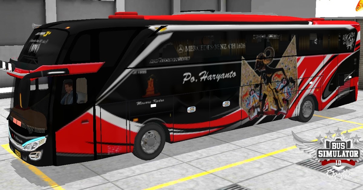 Livery Bus Haryanto Red Style Jb3 Shd By Ali Reynand | MobiLegend Ace