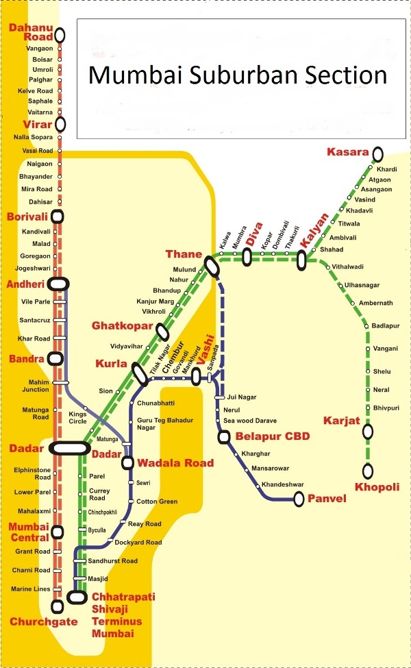 Images and Places, Pictures and Info: mumbai local train map for mobile