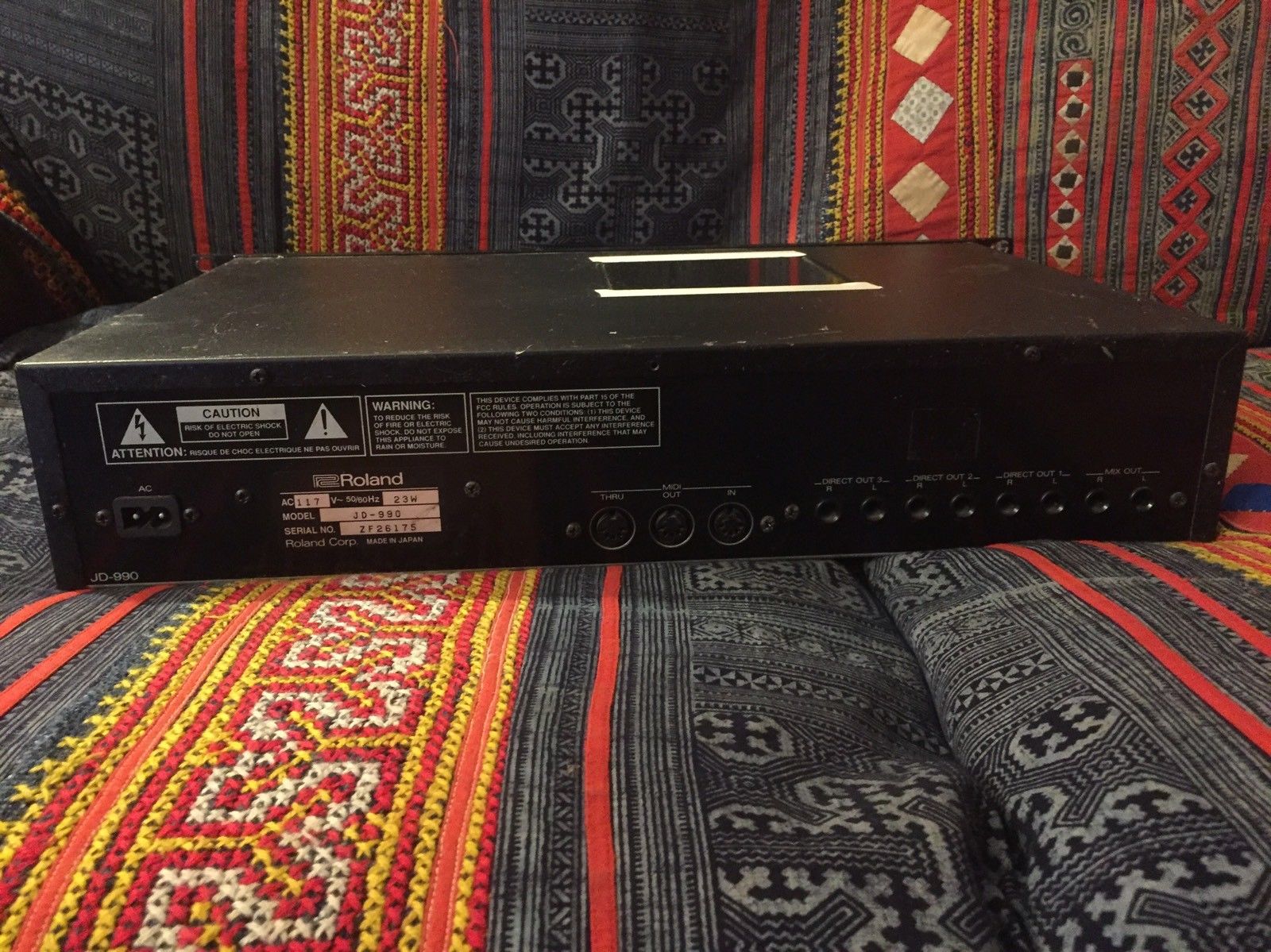 MATRIXSYNTH: Roland JD 990 Rack Synth SN ZF26175