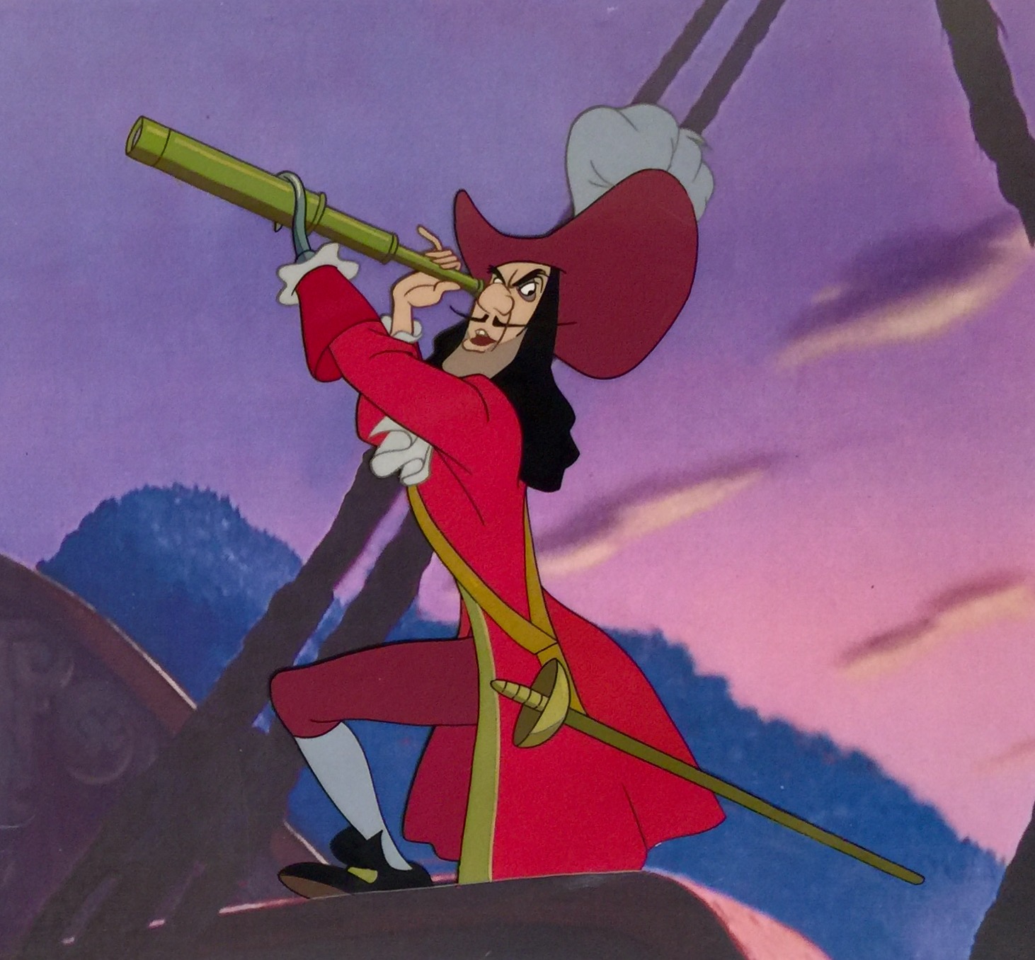 Animation Collection: Original Production Animation Cel of Captain Hook ...