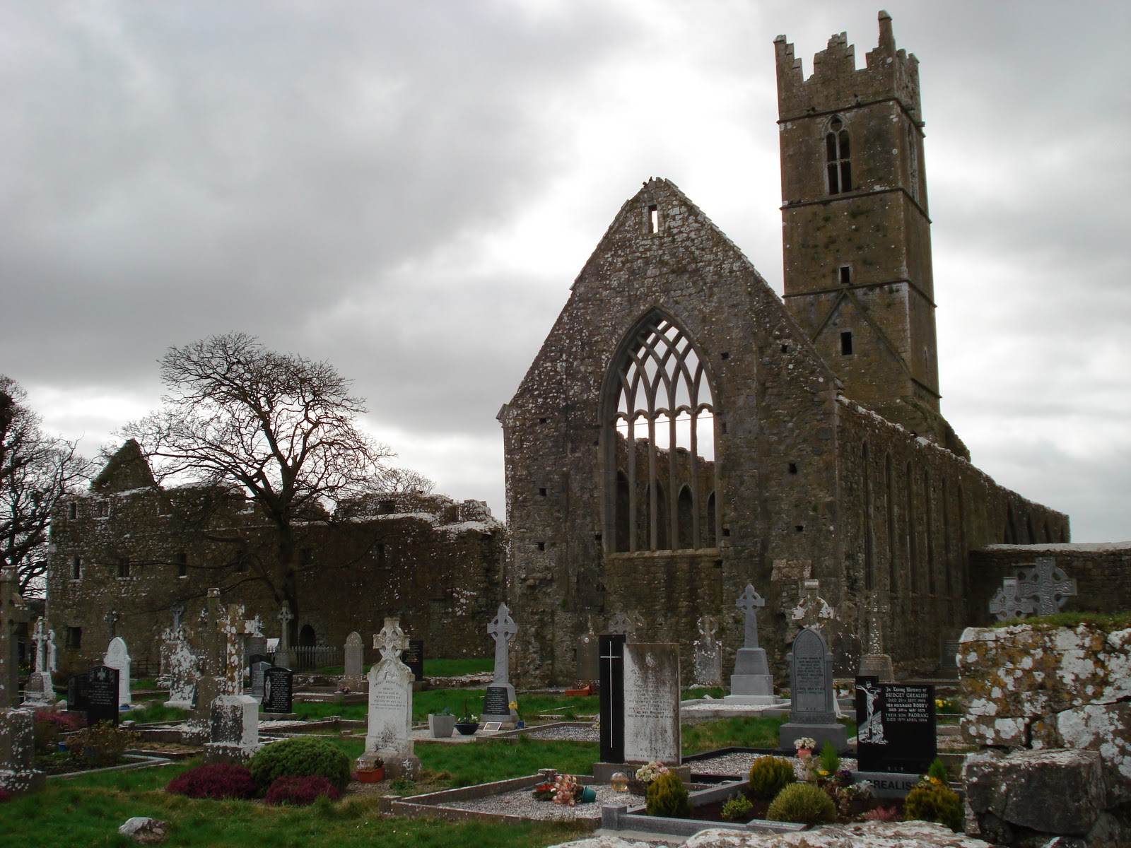 Scenic Ireland: Graveyard and Church Ruins - Galway