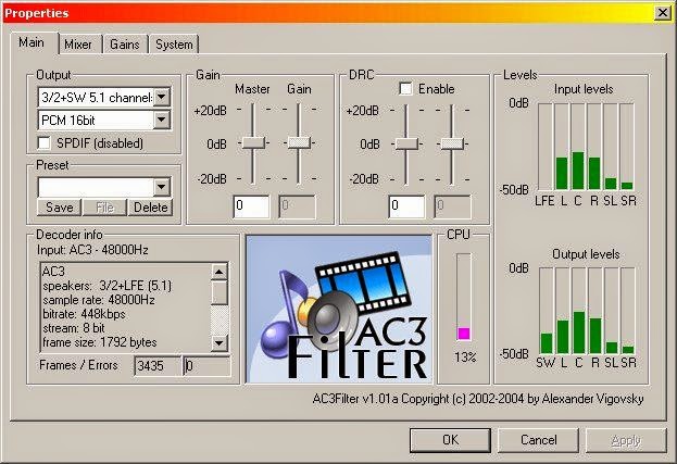 Sharewar und Freeware: Ein DirectShow-Filter für AC3-Decodierung in ...