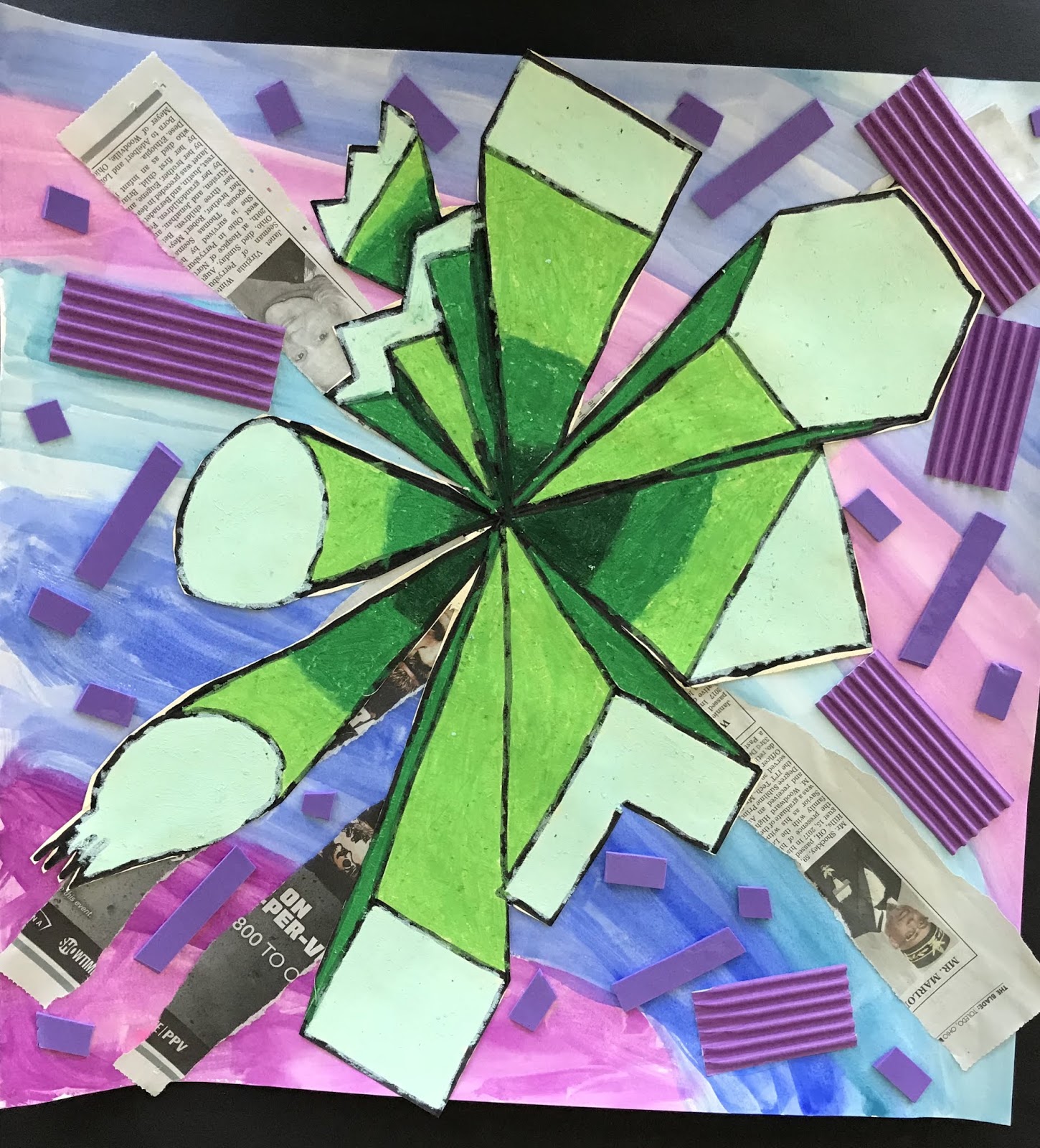 Paintbrush Rocket: 5th Grade - One Point Perspective
