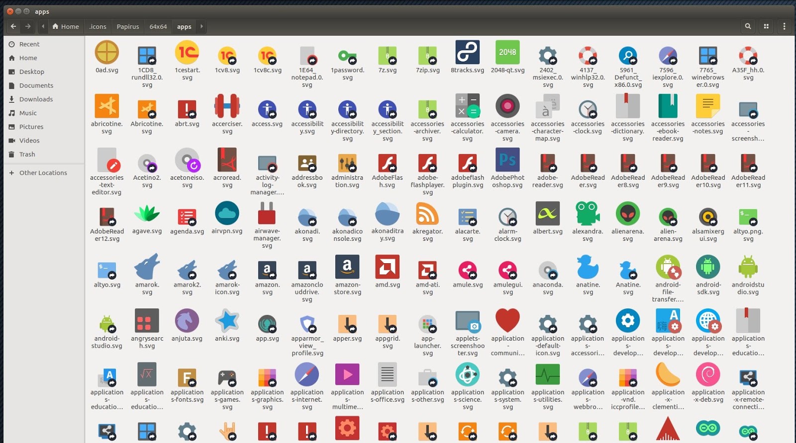 Blogul lu' Ciprian: Papirus Icons - tema pictograme