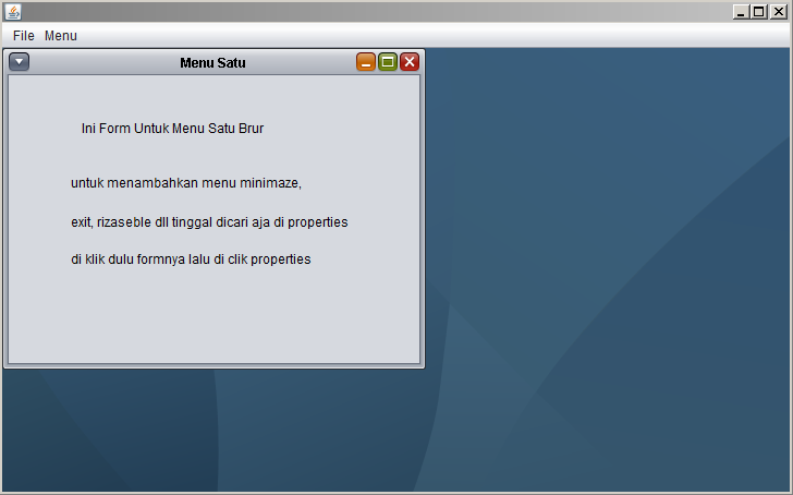 Cara Membuat Menu Bar Utama di Java Netbeans - EFESCOM