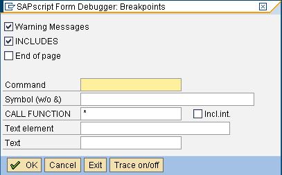 SAP ABAP 4 Tutorial: Debug SAP Script