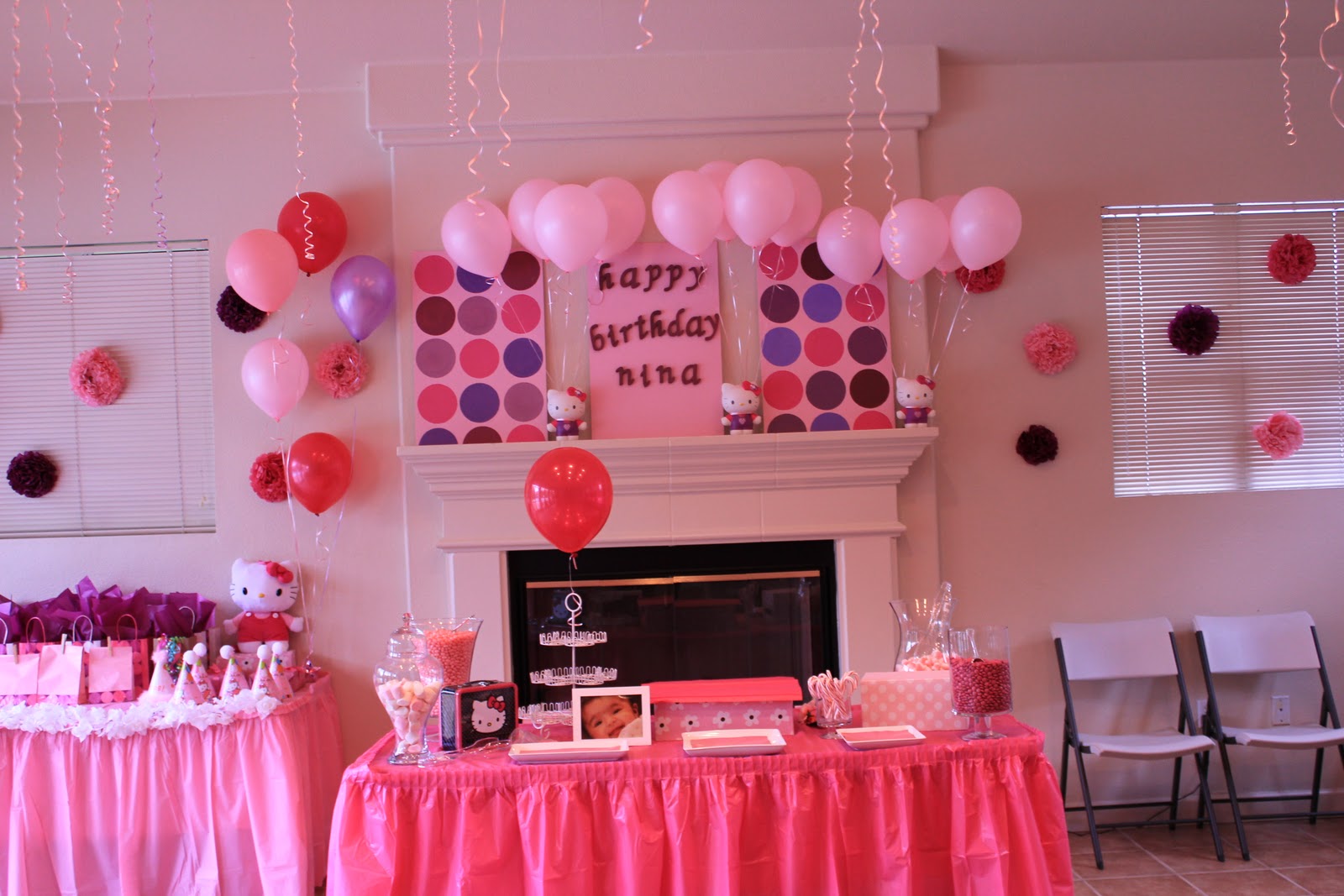 Decoración de Hello Kitty con globos - Imagui