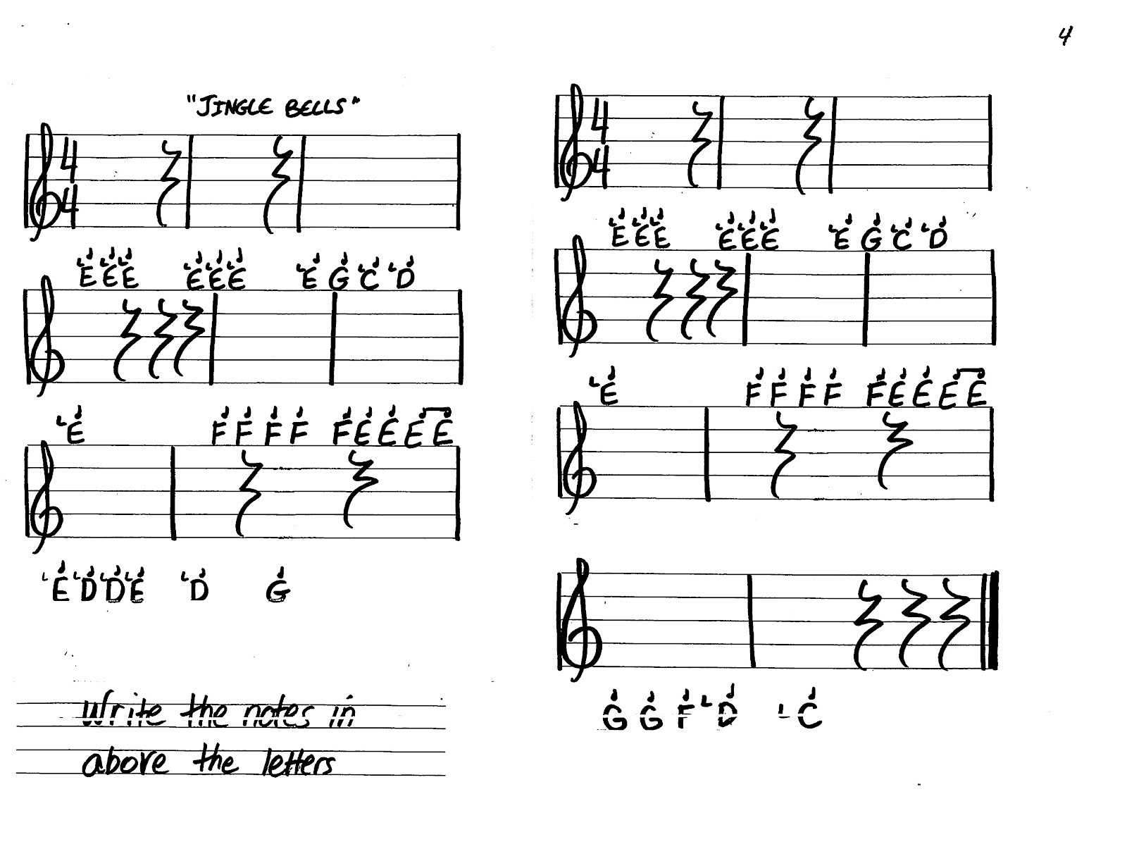 Miss Jacobson's Music: THEORY #6: TREBLE CLEF NOTE READING