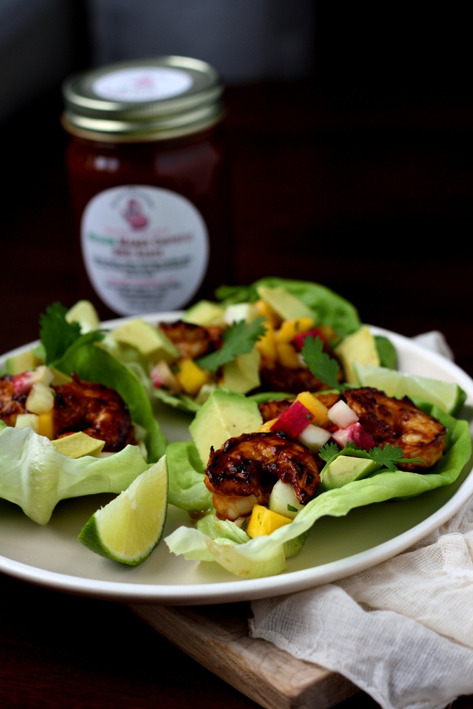 Mango & Tomato: Mango Chipotle BBQ Shrimp With Mango, Watermelon Radish ...