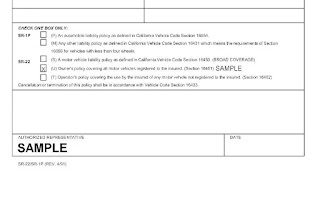 SR-22 (insurance) - Sr22 Filing California