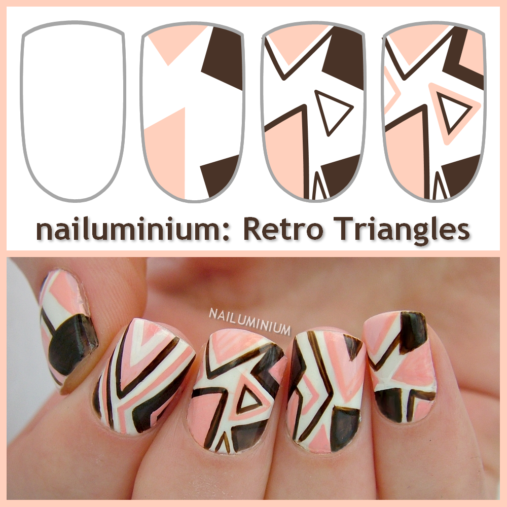 Nailuminium: Retro Triangles (+tutorial)