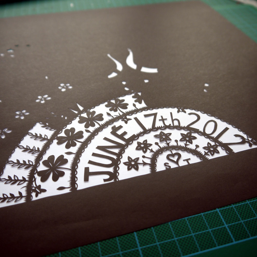 Folk Art Papercuts by Suzy Taylor: Wedding Papercut