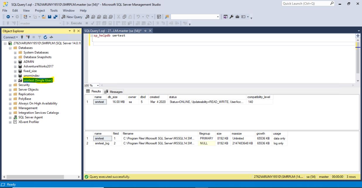 Oracle Database Commands and Practical Examples: MSSQL - Detach and Attach database using GUI