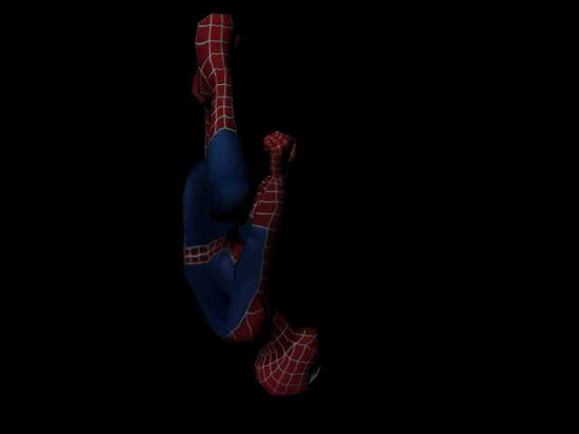 My 3DVA blog: Spiderman Hanging Upside-Down Posing