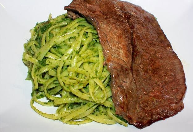 TALLARINES VERDES CON HIGADO ~ RECETAS DE COMIDA PERUANA