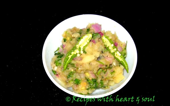 Assamese Recipes: Aloo, Bengena Pura Pitika ( Fire grilled potato ...