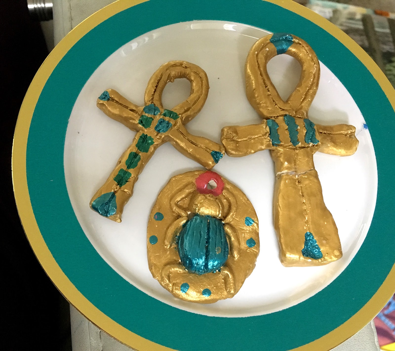 A school of fish: Making Egyptian Amulets