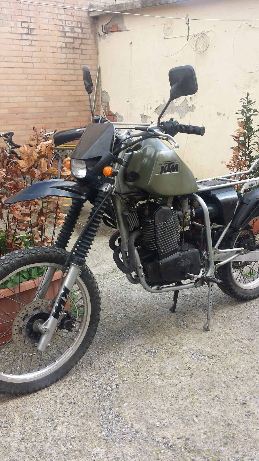 KTM ENDURO cc. 348 4 TEMPI MOTORE ROTAX ANNO 1984 MANUALE OFFICINA