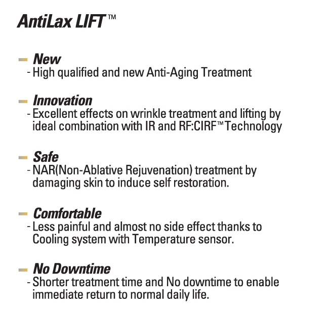 Jeisys: LIFTING/TIGHTENING - Jeisys, INTRAcel, AntiLax