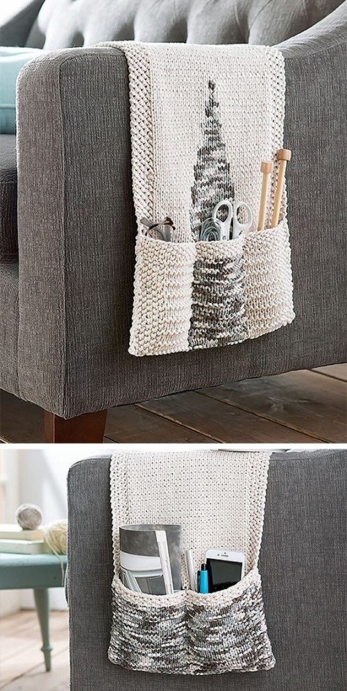 Beautiful Skills - Crochet Knitting Quilting : Chair Caddy - Knitting ...