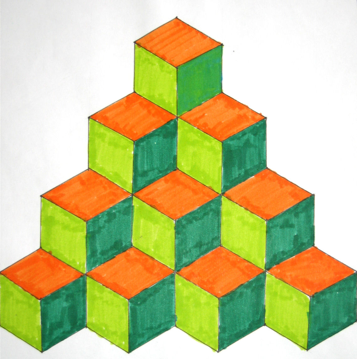 el rincón de senda: CONSTRUYENDO CUBOS